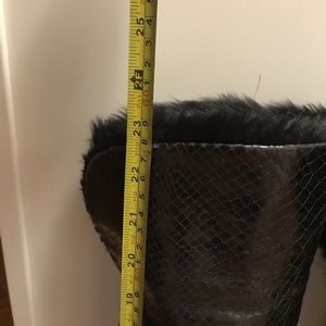 David Aaron | Shoes | Vintage 9s Snakeskin Leather Over The Knee Boots ...